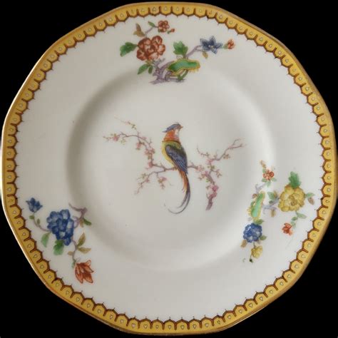 Antique Theodore Haviland Limoges France Bread And Butter Plate Bird