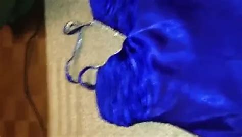 Blue Satin Dress 7 Pics Xhamster
