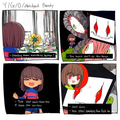 Frisk Chara Flowey And Photoshop Flowey Undertale Drawn By Soseji Tjduswjd Danbooru