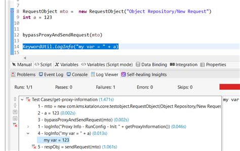 How To Printcomment An Integer Value In Report Katalon Studio