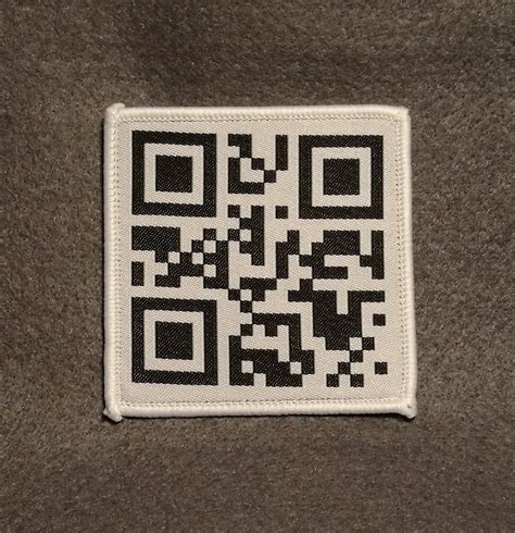 Qr Code Send Nudes Woven Patch Iron On Etsy