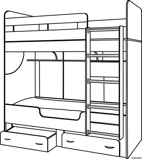 Двухэтажная кровать рисунок 43 фото красивые картинки и Hd фото