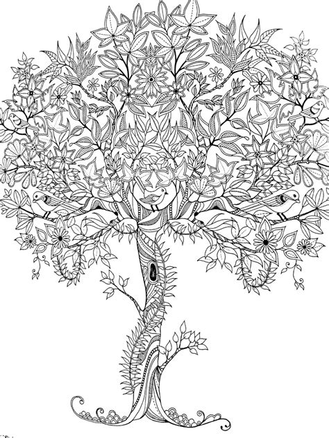 Trees Coloring Pages For Adults