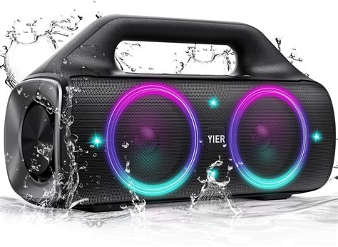 Hwwr Portable Bluetooth Speaker Wireless Ipx5 Waterproof Speaker Boom Music Box