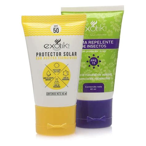 Duo Pack Protector Solar Y Repelente Exotic Cemaco
