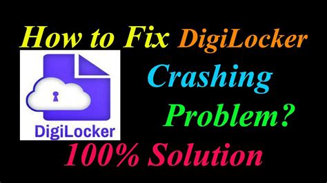 How To Fix Digilocker App Keeps Crashing Problem Solutions Android Ios Digilocker Crash