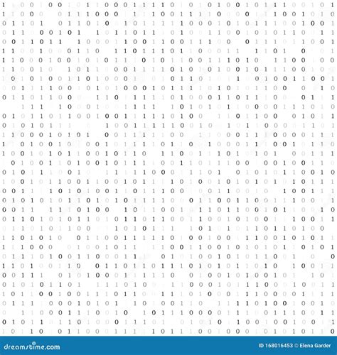 Binary Code Background Data Symbol Algorithm Concept Design Stock Illustration Illustration