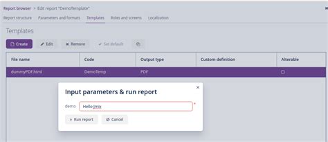 Parameter Passing In Pdf Template Support Jmix