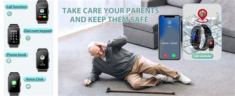 Fall Detection Smart Watch For Seniors With Gps Tracking Sos Alert And Hd Video Call