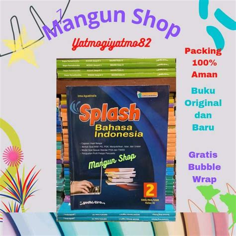 Jual Buku Splash Bahasa Indonesia Sma Kelas Xi 11 Kurikulum Merdeka