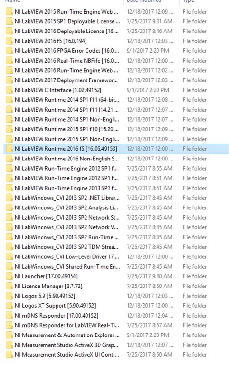 Building An Installer Labview 2017 Missing Installers Ni Community