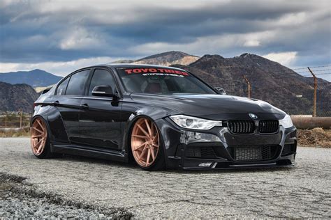 Stanced Bmw 3 Series Shod In Custom Bronze Wheels Carid