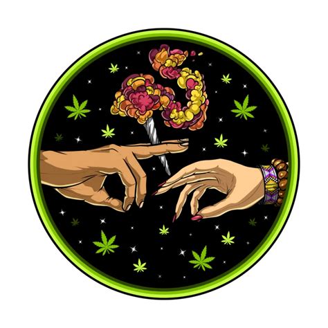 Weed Pass The Joint Stretched Canvas Akasha Shrine