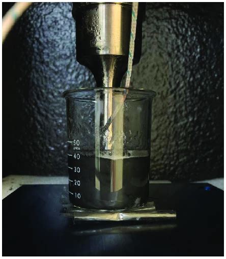 Sonication Process Of A Graphene Oil Nanofluid Sample With A Probe Download Scientific Diagram