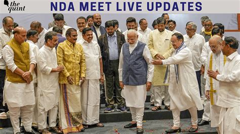 Nda Meet In Delhi Live Updates Nda Not Made For Toppling Govts Pm