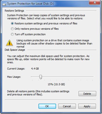 How To Enable Disable Windows 7 System Protection