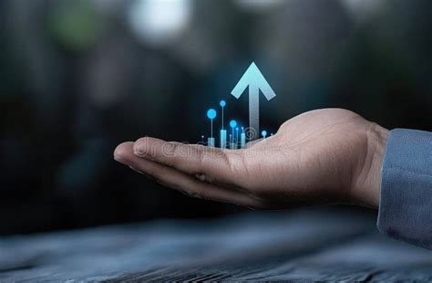 Dynamic Growth Glowing Data Rising Chart Economic Success Analytics