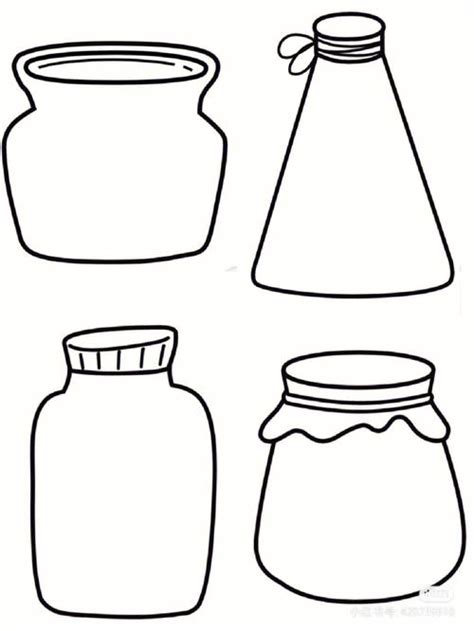 瓶瓶罐简笔画 简笔画图片大全