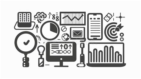 Professional Analytics Marketing Icon For Data Analysis And Insights Stock Illustration