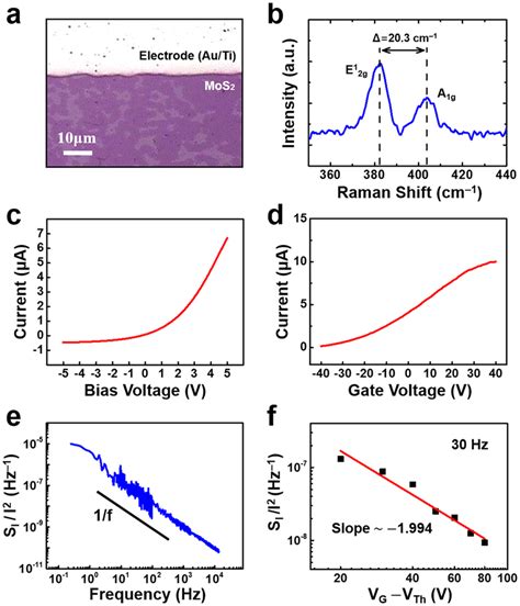 Characterization Of A Monolayer Mos2 Sample A Optical Image Of Download Scientific Diagram
