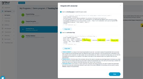 How Do I Integrate Grow Tracking Codes For BigCommerce
