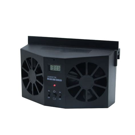 Car Auto Solar Powered Fan Cooler Window Air Vent Vicedeal