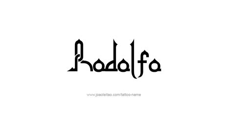 Rodolfo Name Tattoo Designs