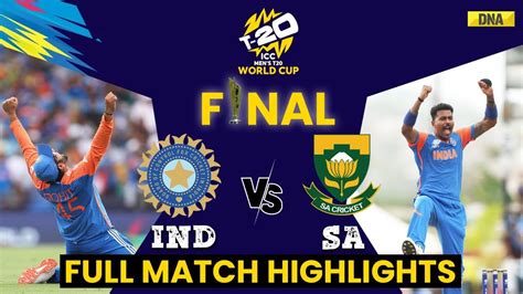 Ind Vs Sa Highlights Full Match Team India Become Champions I T20