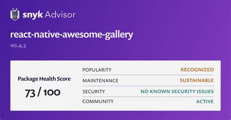 React Native Awesome Gallery Npm Package Snyk