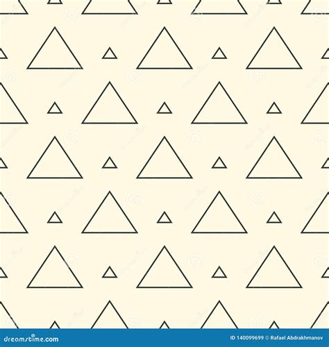 Modern Stylish Repeating Geometric Texture Of Monochrome Shapes Of Triangle Variants In The Form