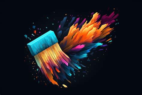 Premium Photo Pixel Paintbrush Desktop Wallpaper Images