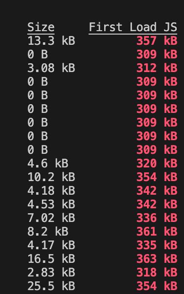 Next Build First Load Js Colors · Vercel Nextjs · Discussion 16647