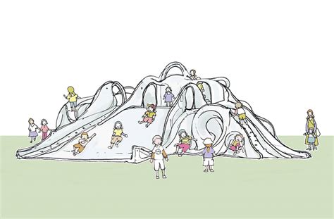 事例紹介：東京都 都立高井戸公園 雲の遊具 モルタル造形遊具の事例 株式会社アンス
