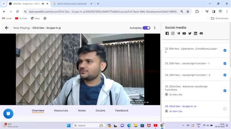 Hemant Vijawat On Linkedin Its Really Nice To Learn Scoping With Sanket Sir Pw Physicswallah