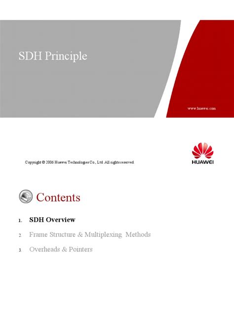 Sdh Principle 20080528 A Pdf Computing Networking Standards