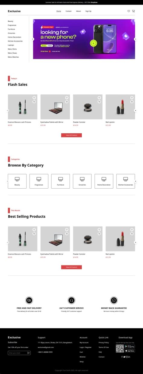 Frontend Mentor My Ecommerce W React Ts Rhf Shadcn Redux Rq Contextapi Twcss Coding