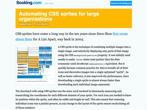 Automating Css Sprites For Large Organisations