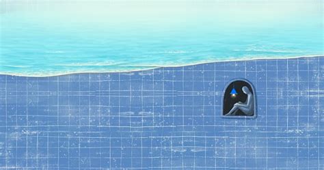 초현실적 인 예술 고독 외로운 슬픔과 우울증 개념 개념 미술 바다와 혼자 남자 그림 그림 그림 초현실주의에 대한 스톡 벡터 아트 및 기타 이미지 Istock