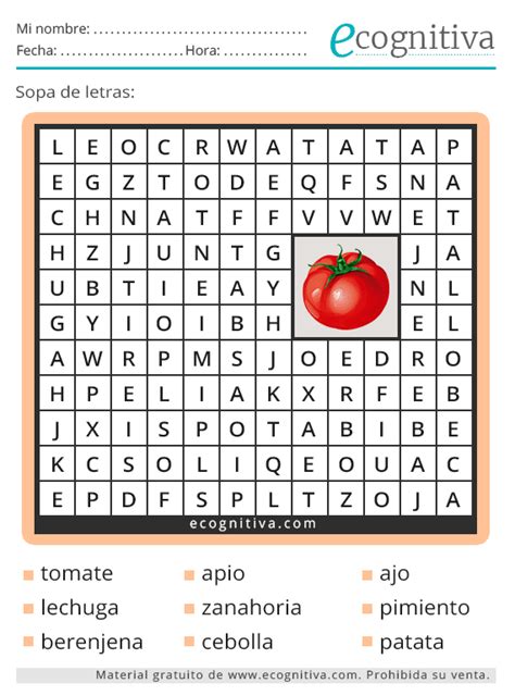 Sopa De Letras Para Imprimir Gratis Pasatiempos Para Mayores En Pdf
