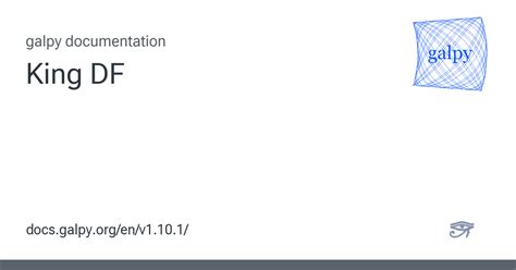 King DF Galpy V1 10 1 Documentation
