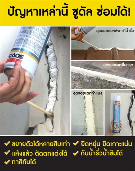 ☀️พียูโฟม Pu Foam พียูโฟม อุดรอยรั่ว กันน้ำ กันซึม