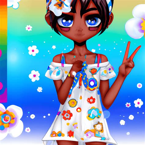 Beautiful Dark Skin Woman In Cute Dress 8k Resolution · Creative Fabrica