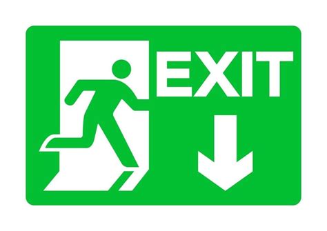 Printable Emergency Exit Sign Printablelib