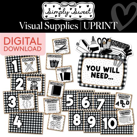 Classroom Supply Labels Schoolgirl Style