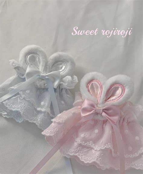 Cute Lolita Bunny Ears Cuffs Lace Summer Butterfly Hand Sleeves 42lolita