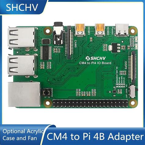 Raspberry Pi Cm4 To 4b Adapter Expansion Board Compute Module 4 Io Board Interface For Rpi