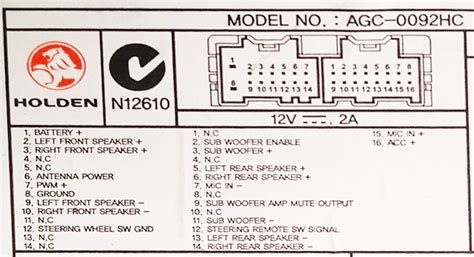Holden Ve Stereo Wiring Diagram Wiring Diagram