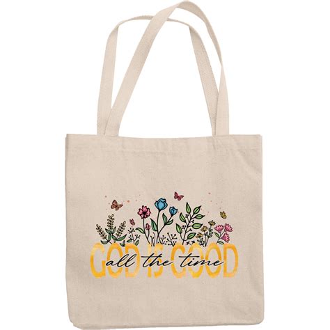 God Is Good All The Time With Hand Drawn And Watercolor Flowers Art Merch