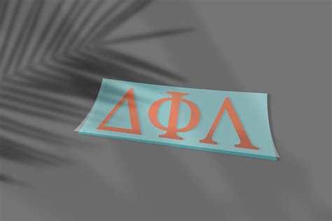 Pro Graphx Delta Phi Lambda Greek Sorority Sticker Decal 25 Inches