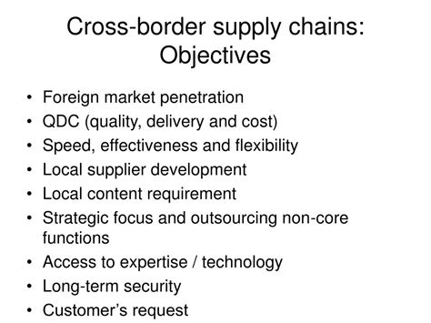 PPT Cross Border Supply Chain Management In Asia PowerPoint Presentation ID